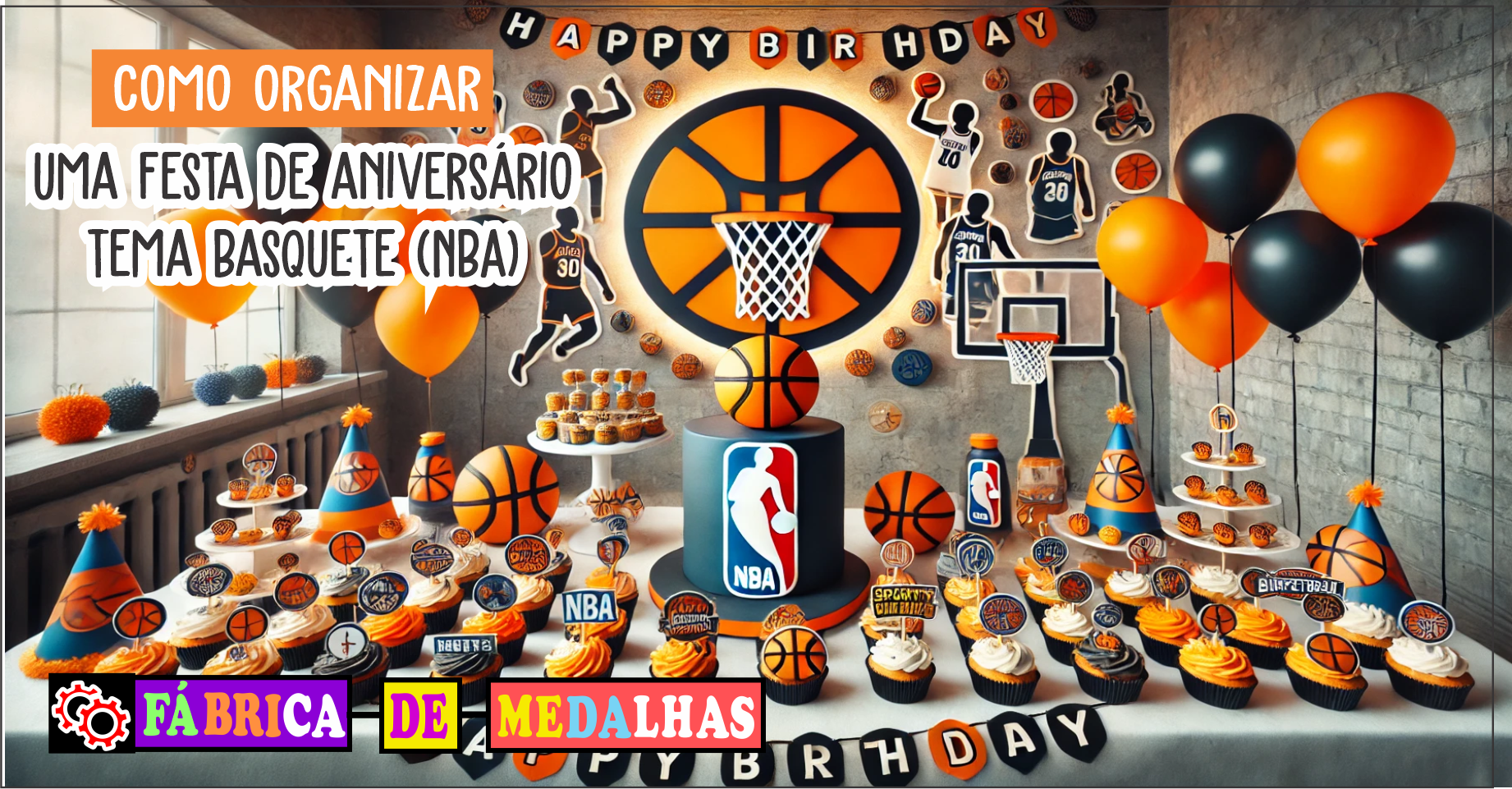 Como Organizar Uma Festa De Aniversário Com Tema De Basquete (NBA ...